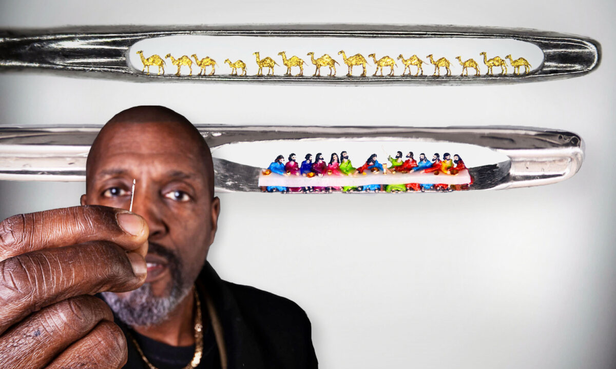 These Ultra-Microscopic Sculptures Fit Inside the Eye of a Needle—Here ...