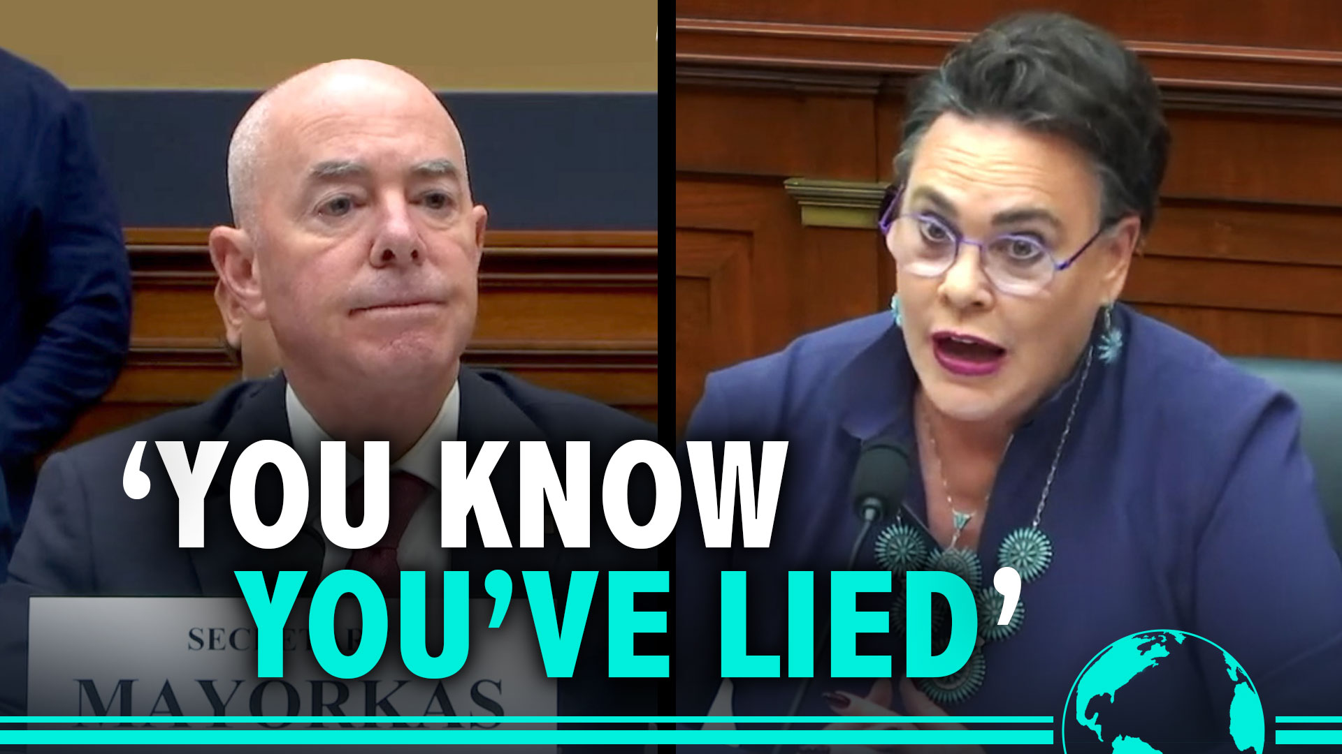 Rep. Hageman Confronts DHS Sec. Mayorkas on Biden Admin’s ‘Targeted ...