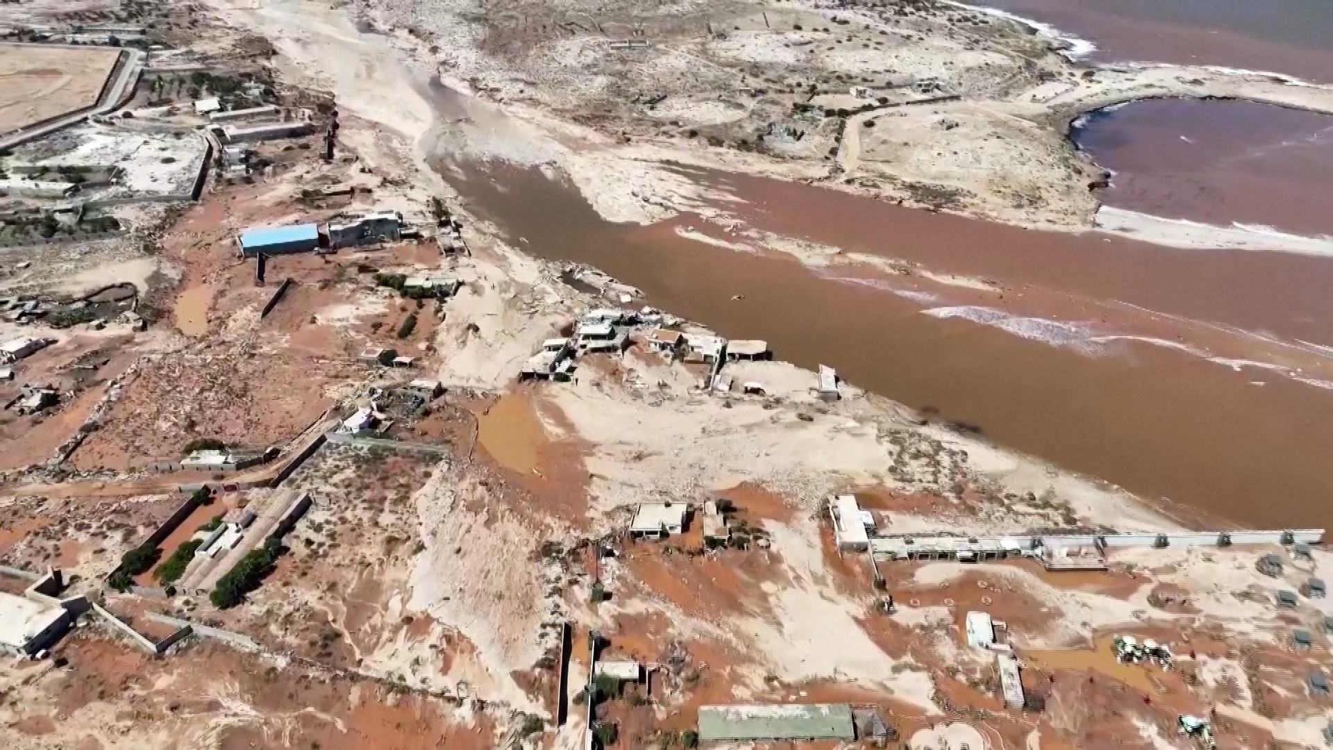 Aerial View Shows Extent of Damage Caused by Deadly Flood Killing ...