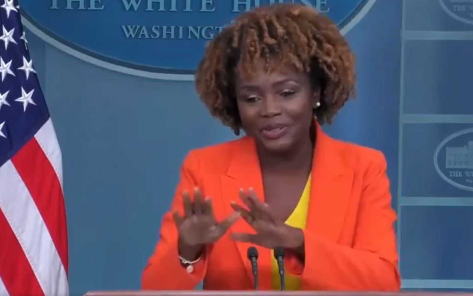 WH Spokesperson in Tense Riddle Exchange With Reporter Over Immigration ...