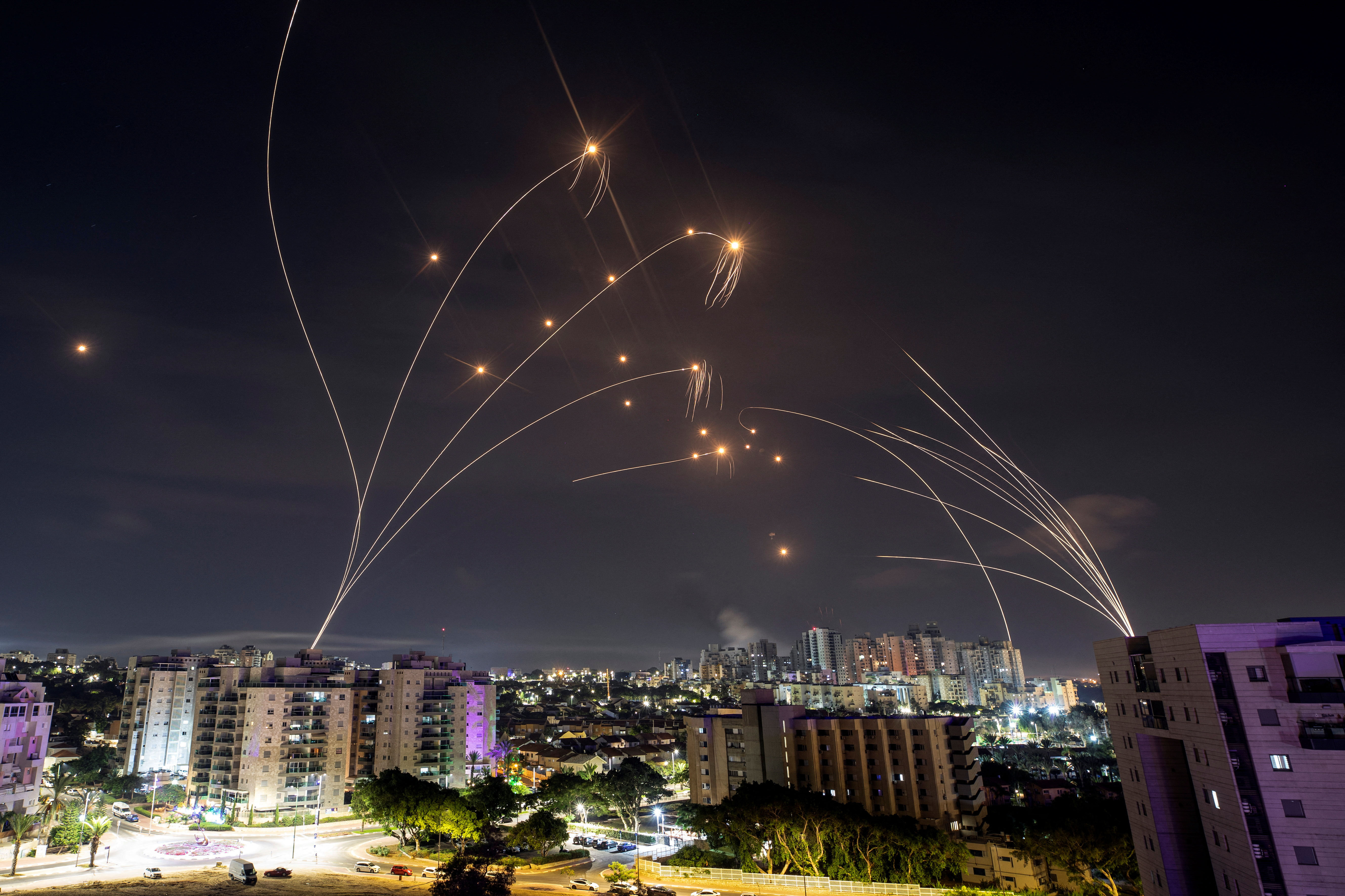 View of Gaza Skyline as Israel Bombards Hamas Targets (Oct. 13, Part 2 ...