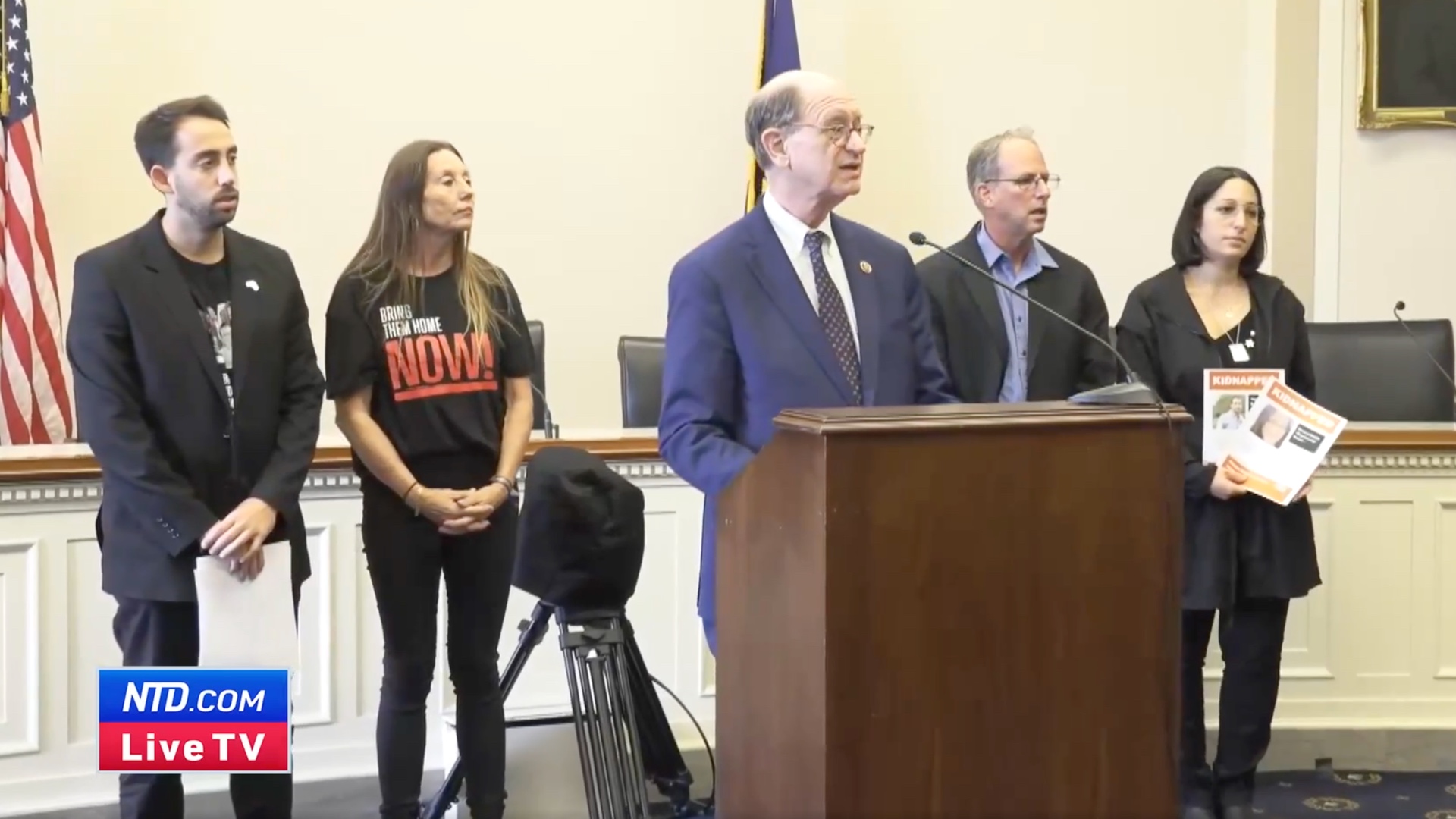 Rep. Sherman, Families of Hostages Held in Gaza Hold Press Conference ...