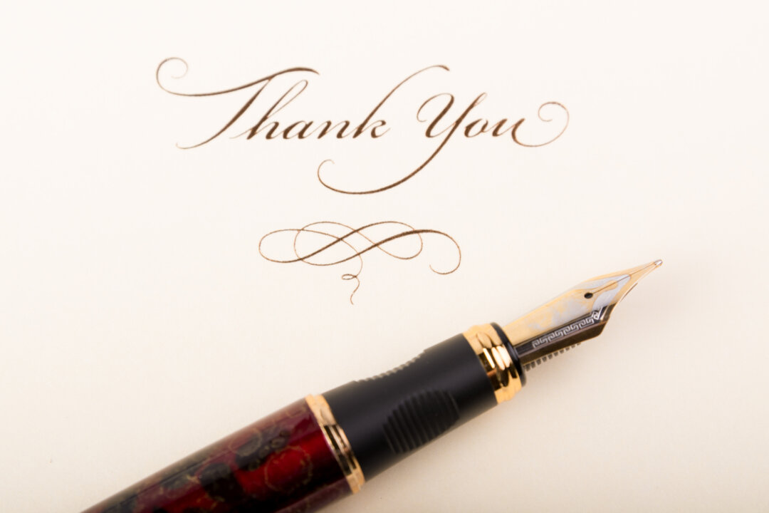 The Art of the Thank-You Note | The Epoch Times