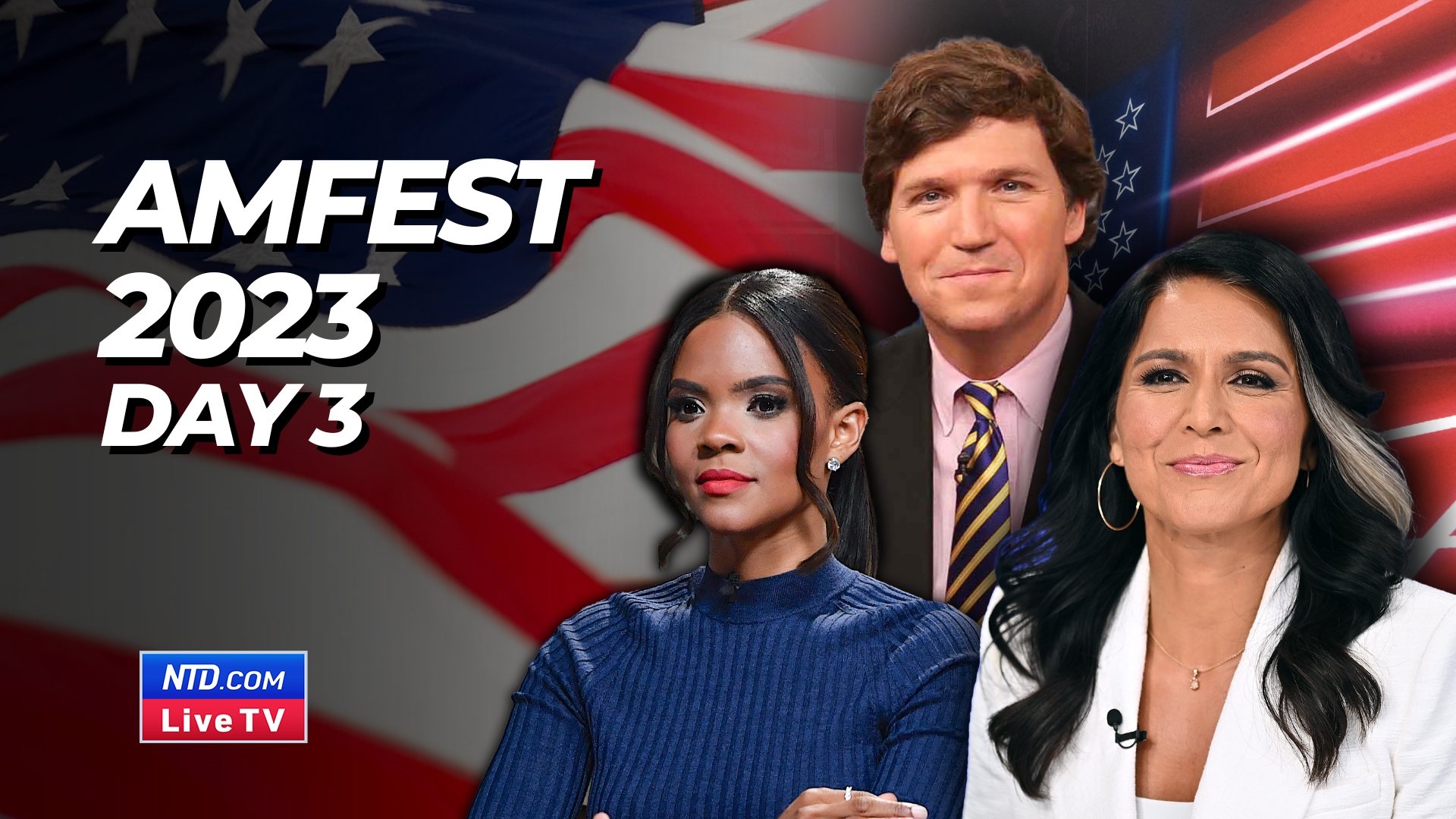 AmericaFest 2023–Day 3 With Tucker Carlson, Candace Owens, Tulsi ...
