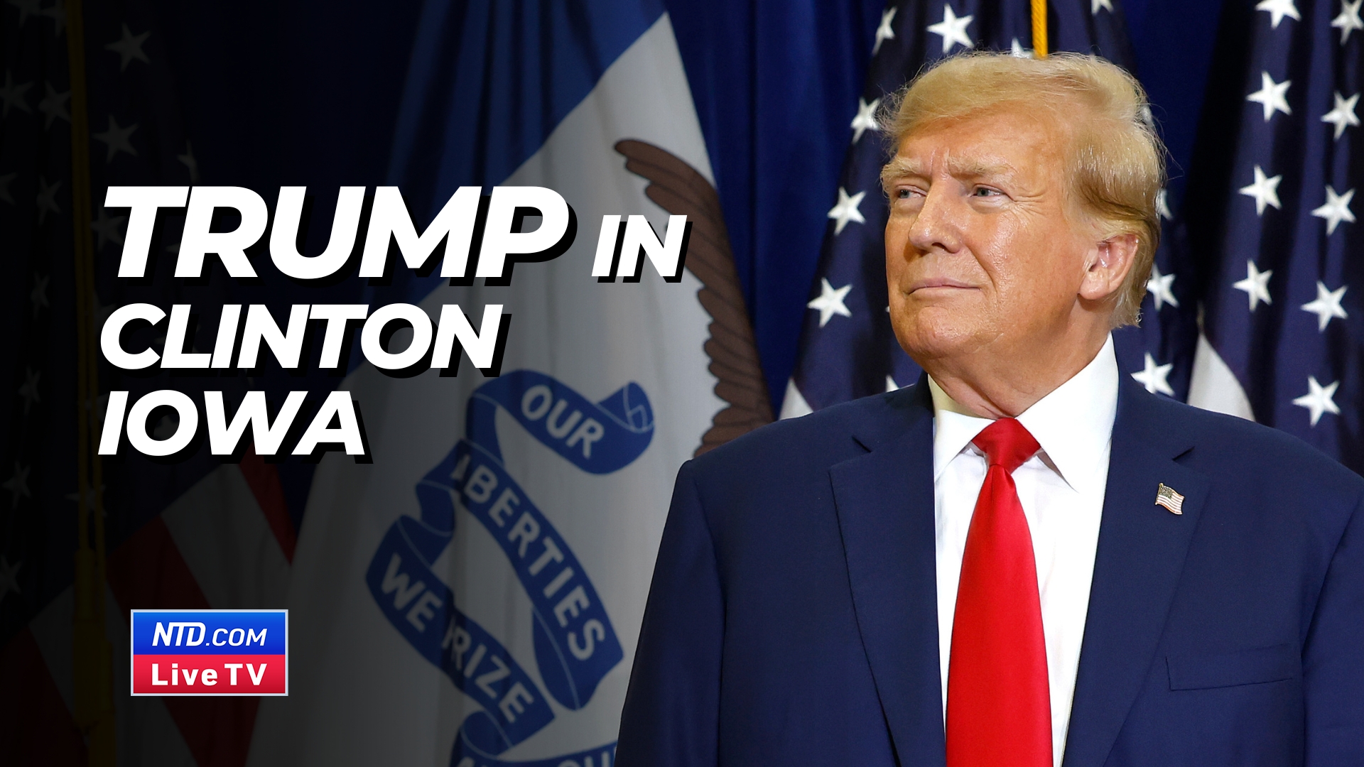 Trump Speaks at ‘Commit to Caucus’ Rally in Clinton, Iowa | EpochTV