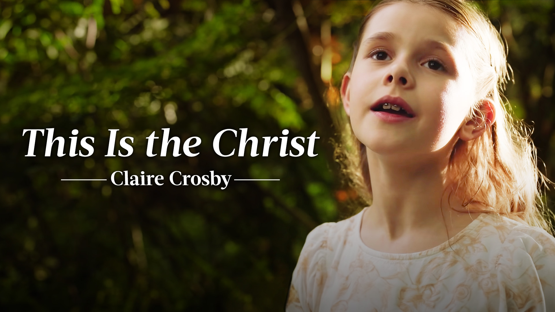 This Is the Christ | 9-Year-Old Claire Crosby | EpochTV