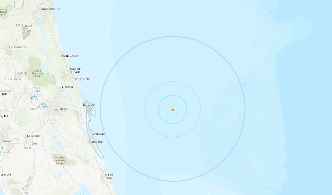 Floridians Shaken by 4.0 Magnitude Earthquake About 100 Miles Off the ...
