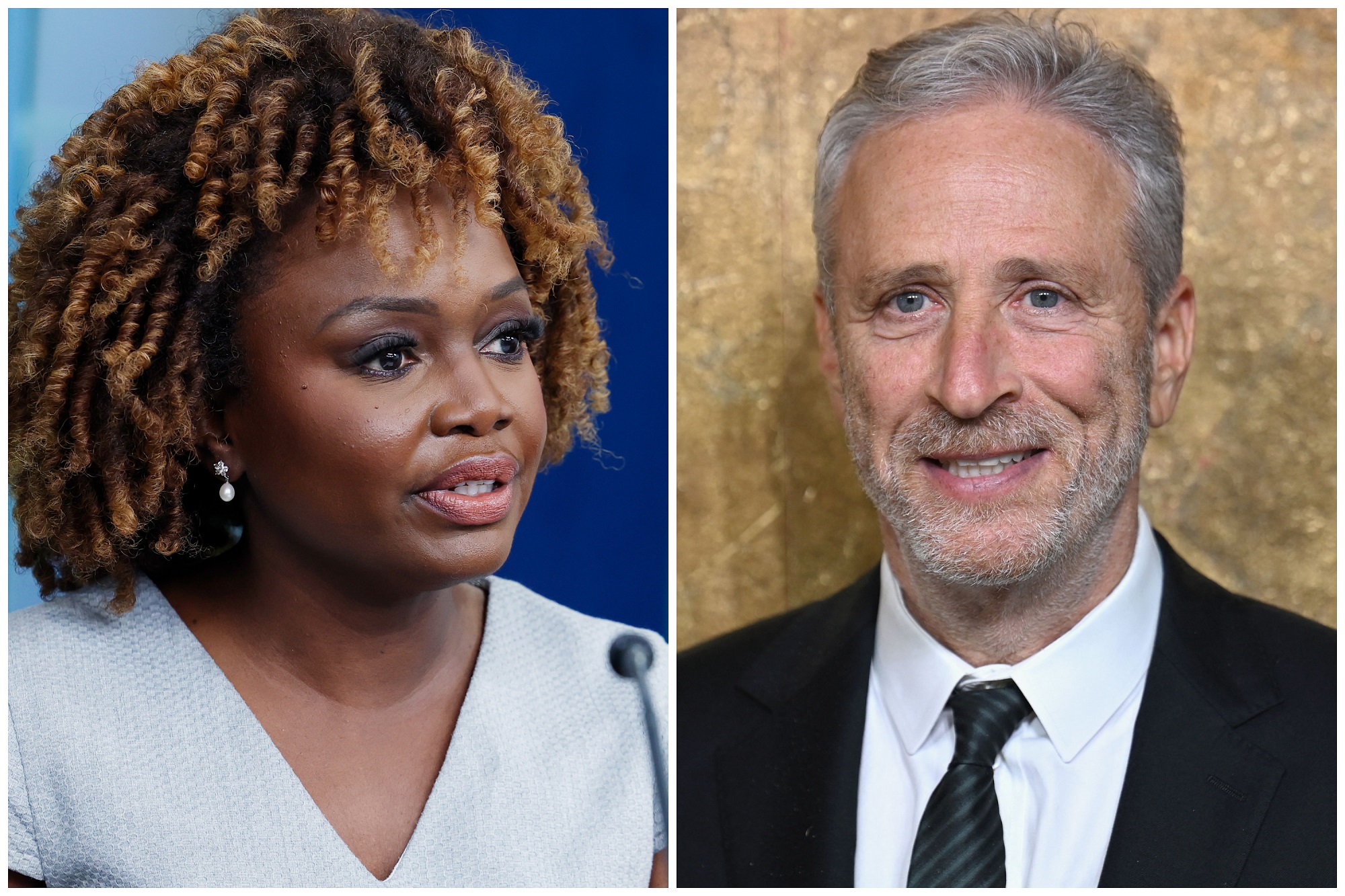 White House: Jean-Pierre Responds to Jon Stewart’s ‘Daily Show’ Piece ...