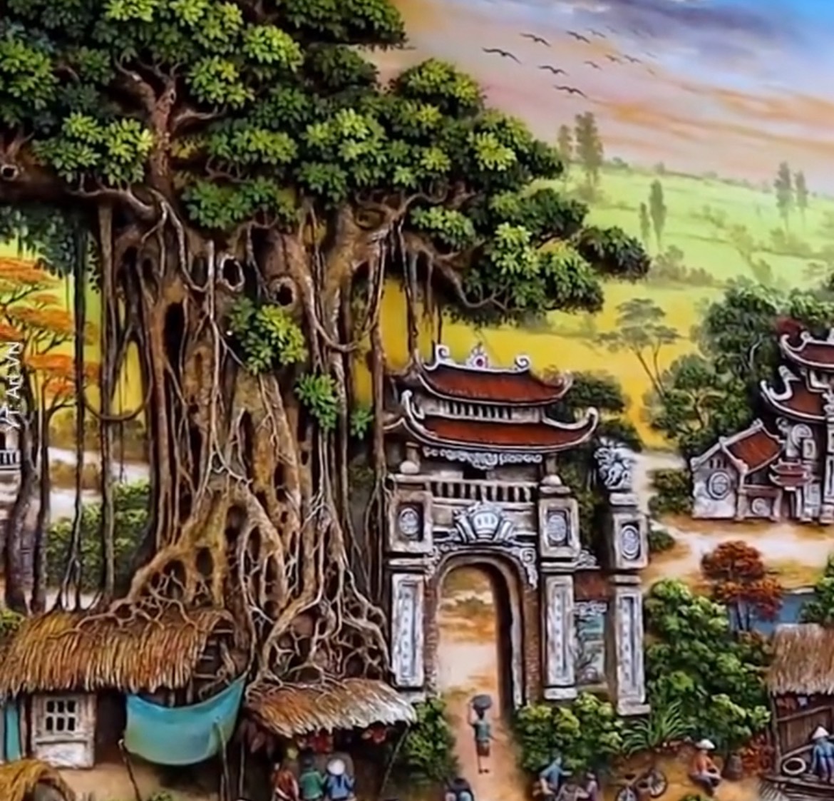 Making an Amazing Bas-Relief Sculpture with Cement | EpochTV