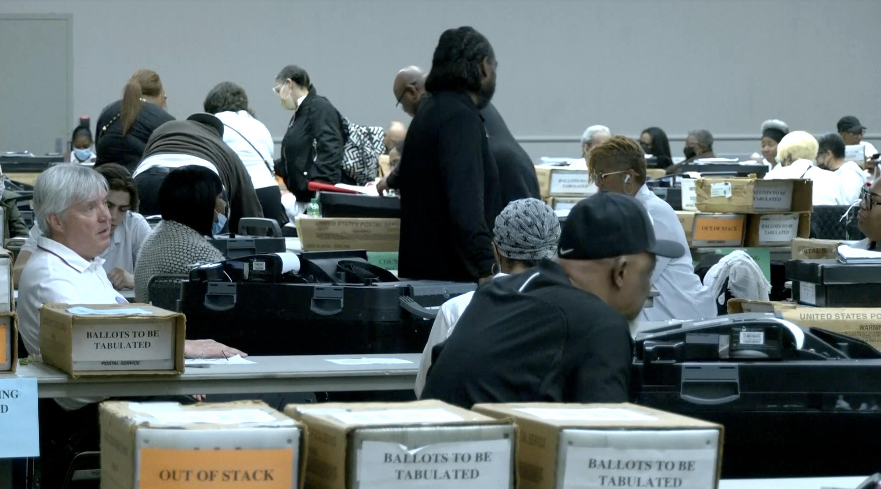 Vote Counting Begins in Detroit’s Huntington Place Convention Center ...