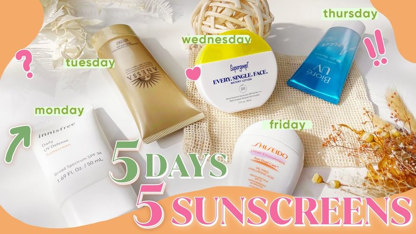 5 New Sunscreens Over 5 Days! Finding the Best Everyday Sunscreen! (Not ...