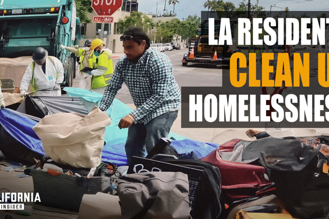 LA Residents Take up Homelessness Clean up by Themselves | The Epoch Times
