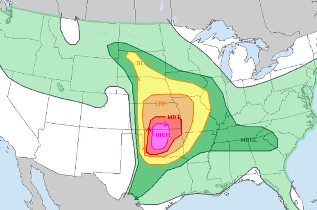 Rare ‘High Risk’ Severe Weather Threat Issued for Central US | The ...