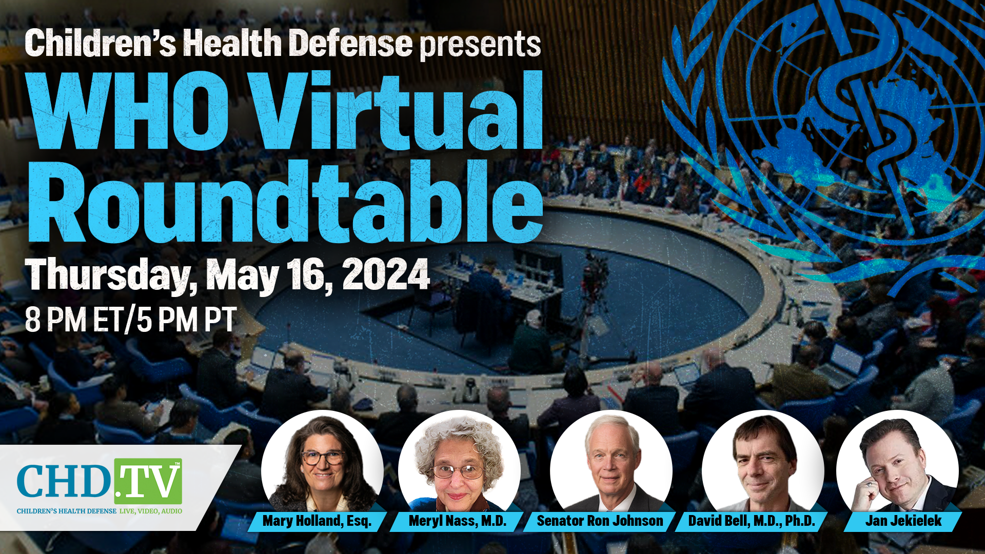 WHO Roundtable With Sen. Ron Johnson, Jan Jekielek, and Mary Holland ...