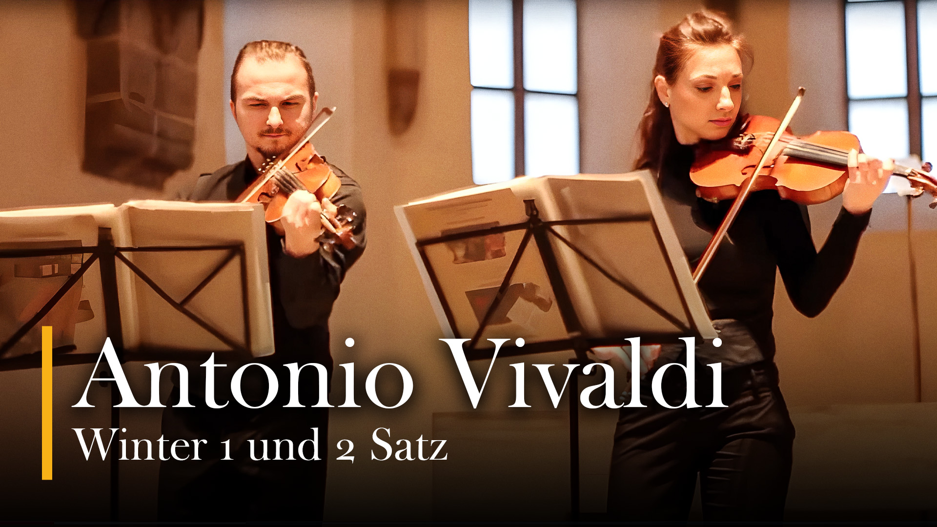 Antonio Vivaldi: Winter, Movements 1 and 2 | Violin Duo Divites | EpochTV
