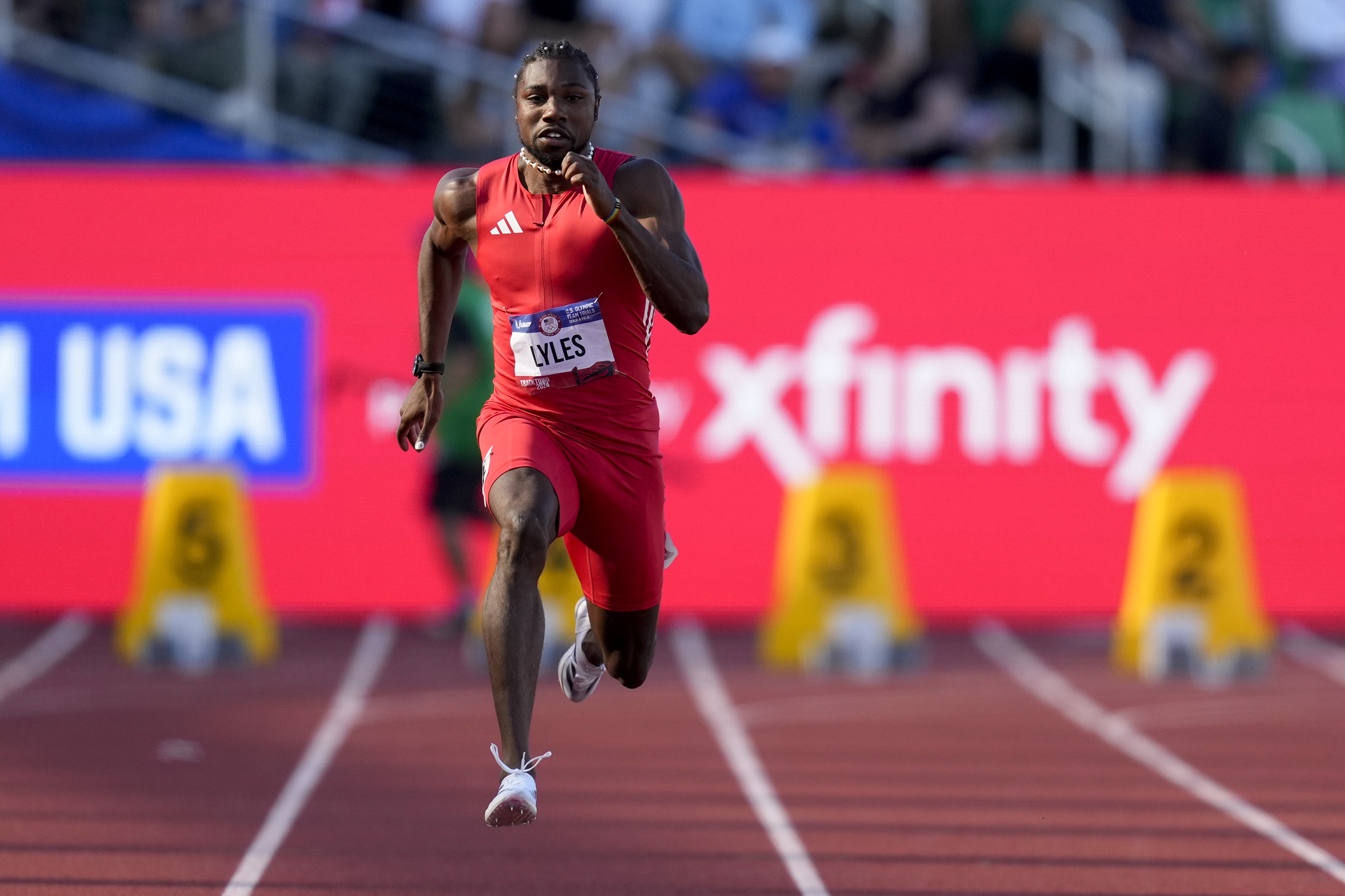Lyles Matches Personal Best in 100 Meters to Qualify for Paris Olympics ...
