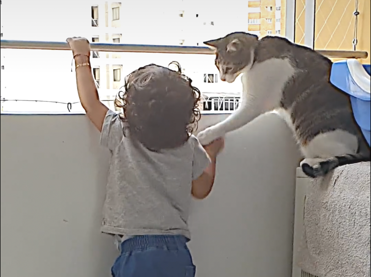 Cat Keeps Little Human Safe | EpochTV