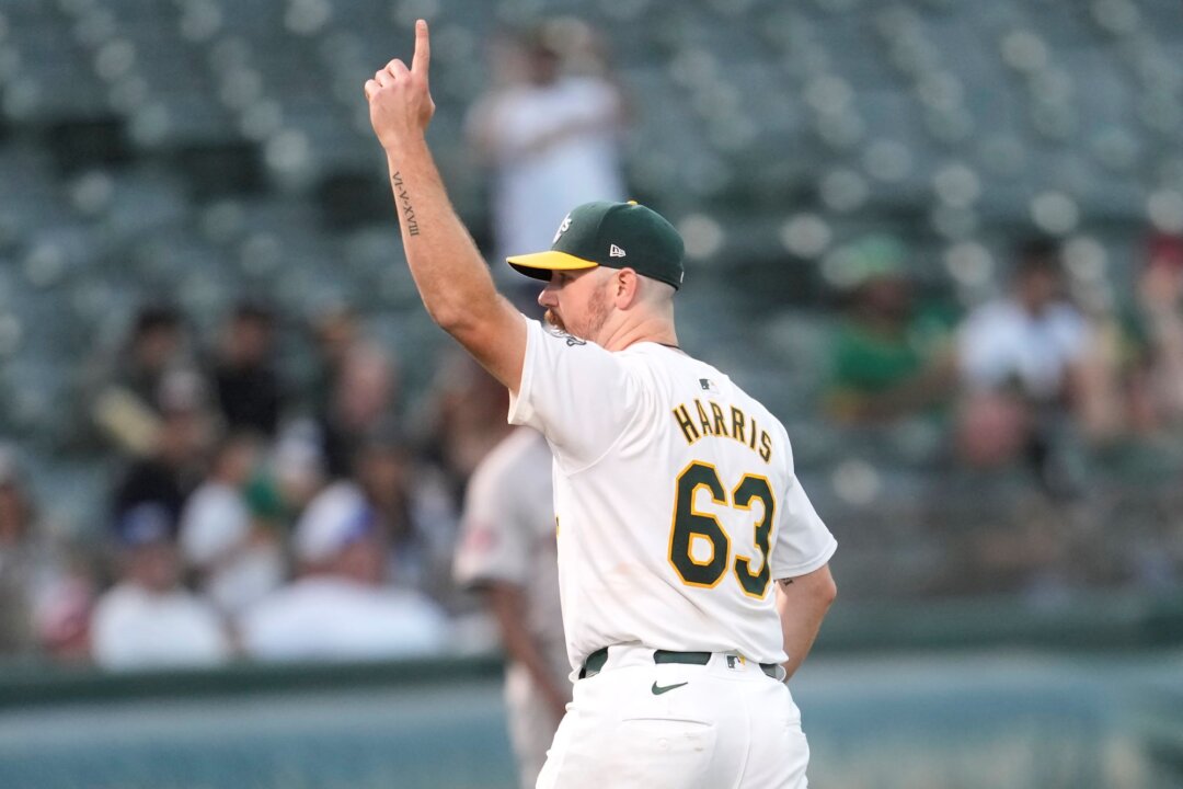 Harris, Three A’s Relief Pitchers Combine to Blank Division-Leading ...