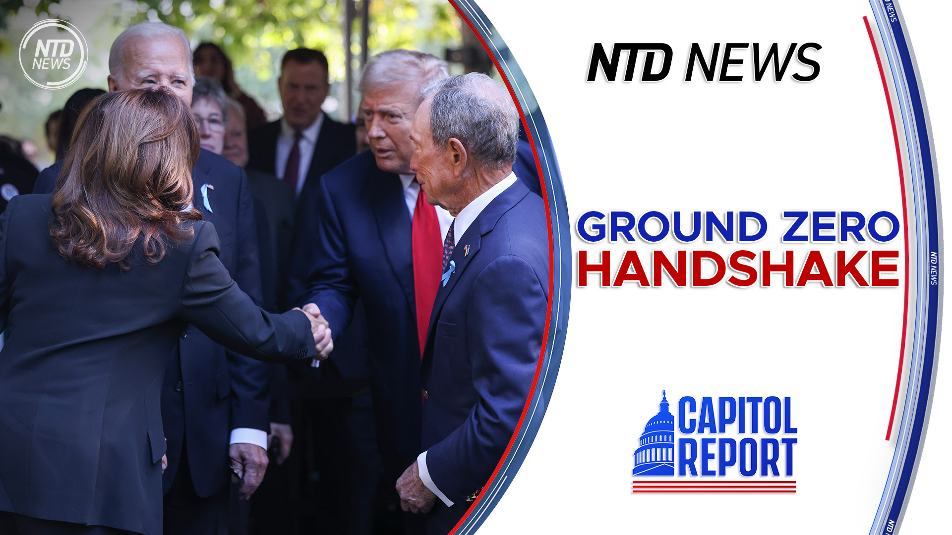 Harris, Trump Shake Hands at 9/11 Ground Zero Ceremony as Debate ...