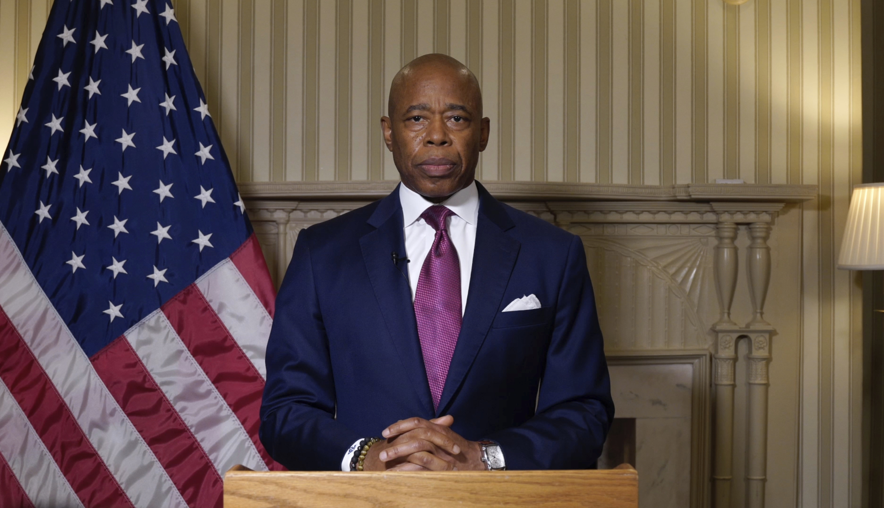 NYC Mayor Adams Holds In-Person Media Briefing on UnitedHealthcare CEO ...