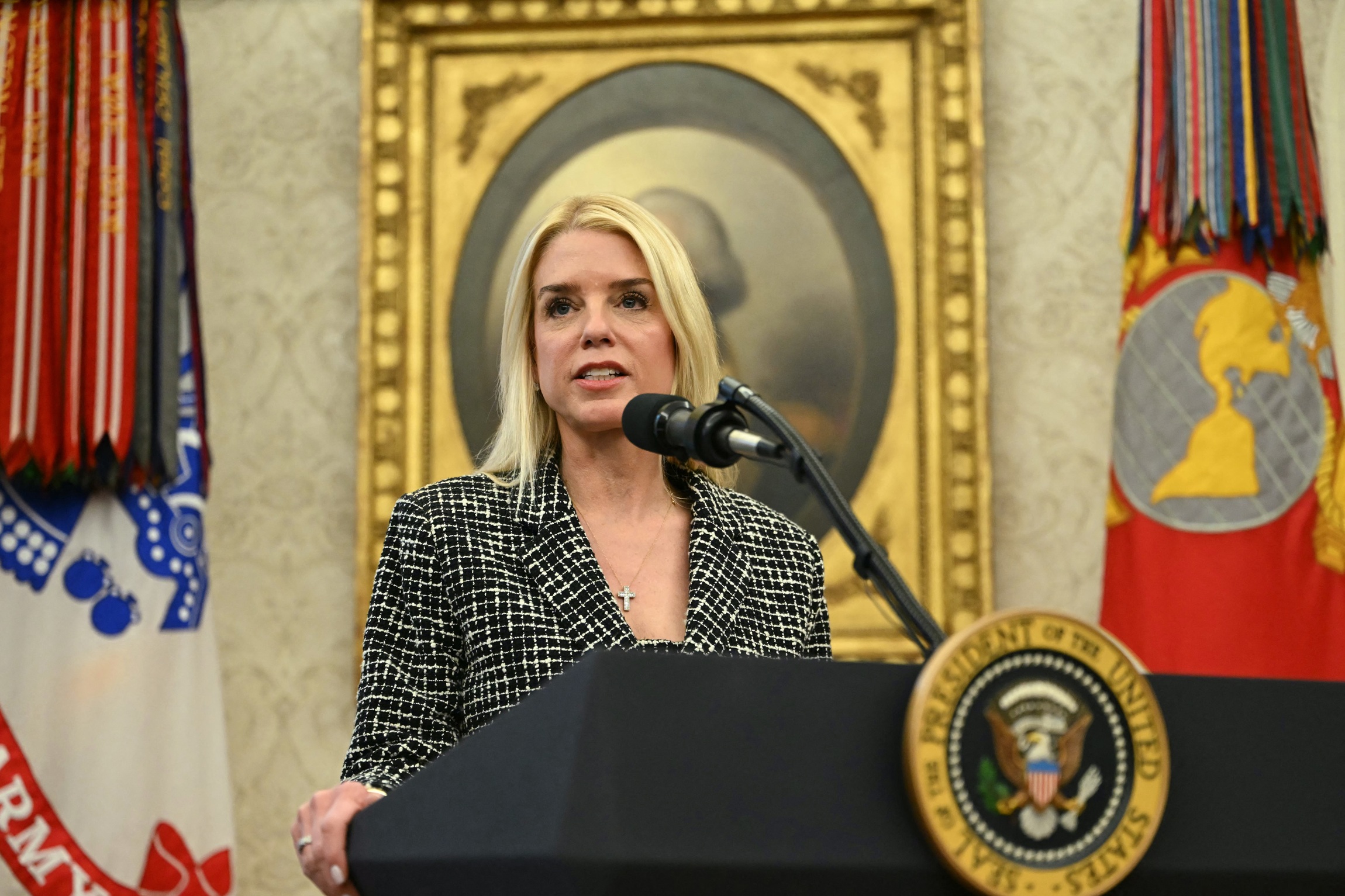 Attorney General Bondi Holds Press Conference | EpochTV