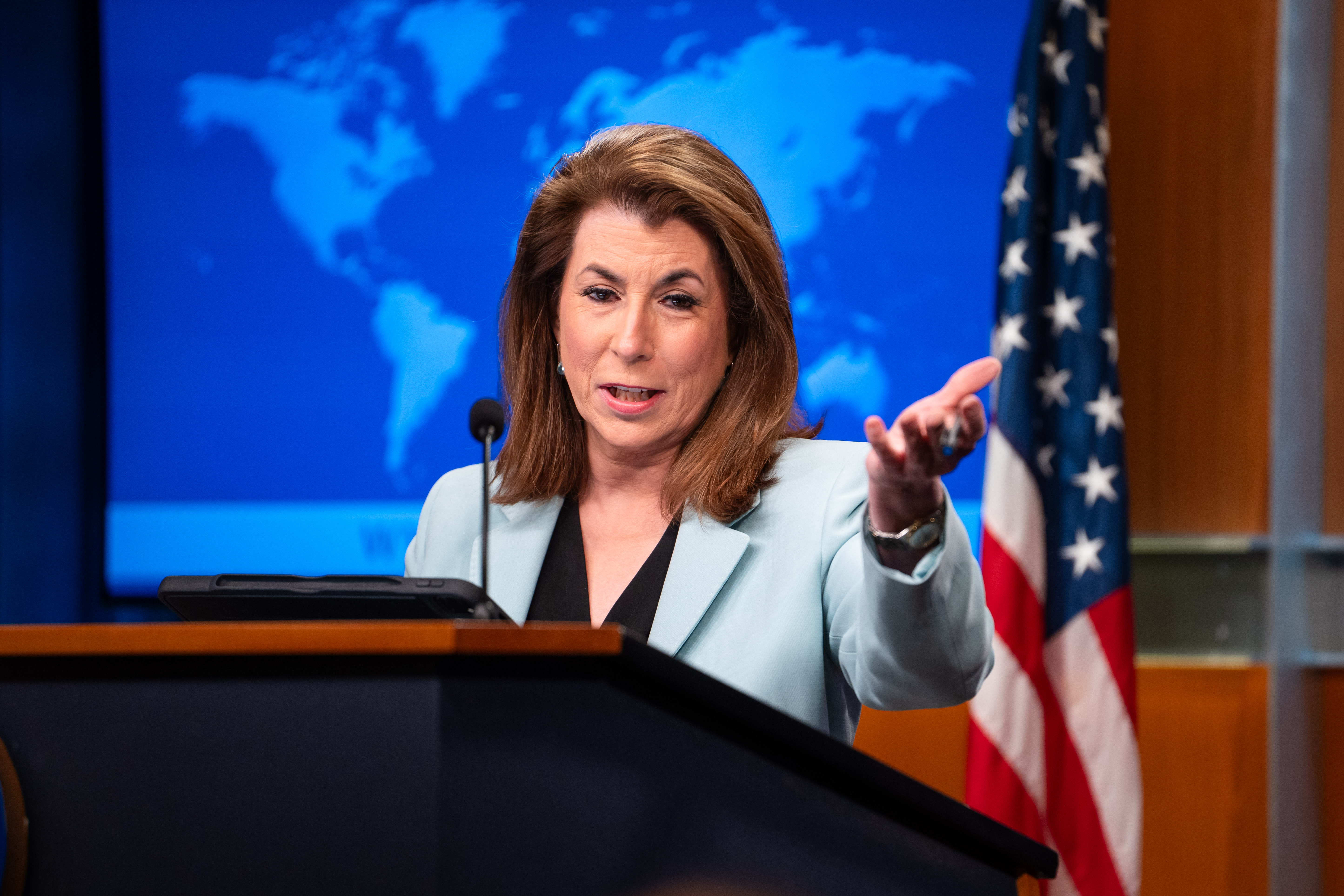 State Department Holds Press Briefing With Spokesperson Tammy Bruce ...