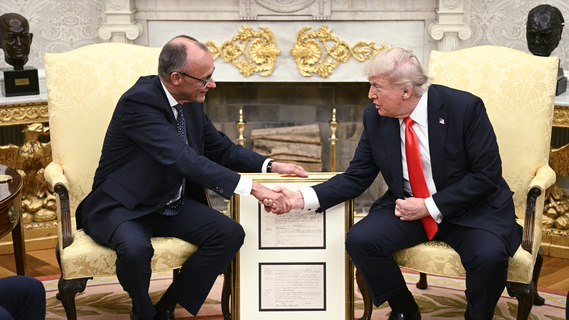 Trump Meets German Chancellor Merz; Trump, Xi Agree to Send Delegations ...