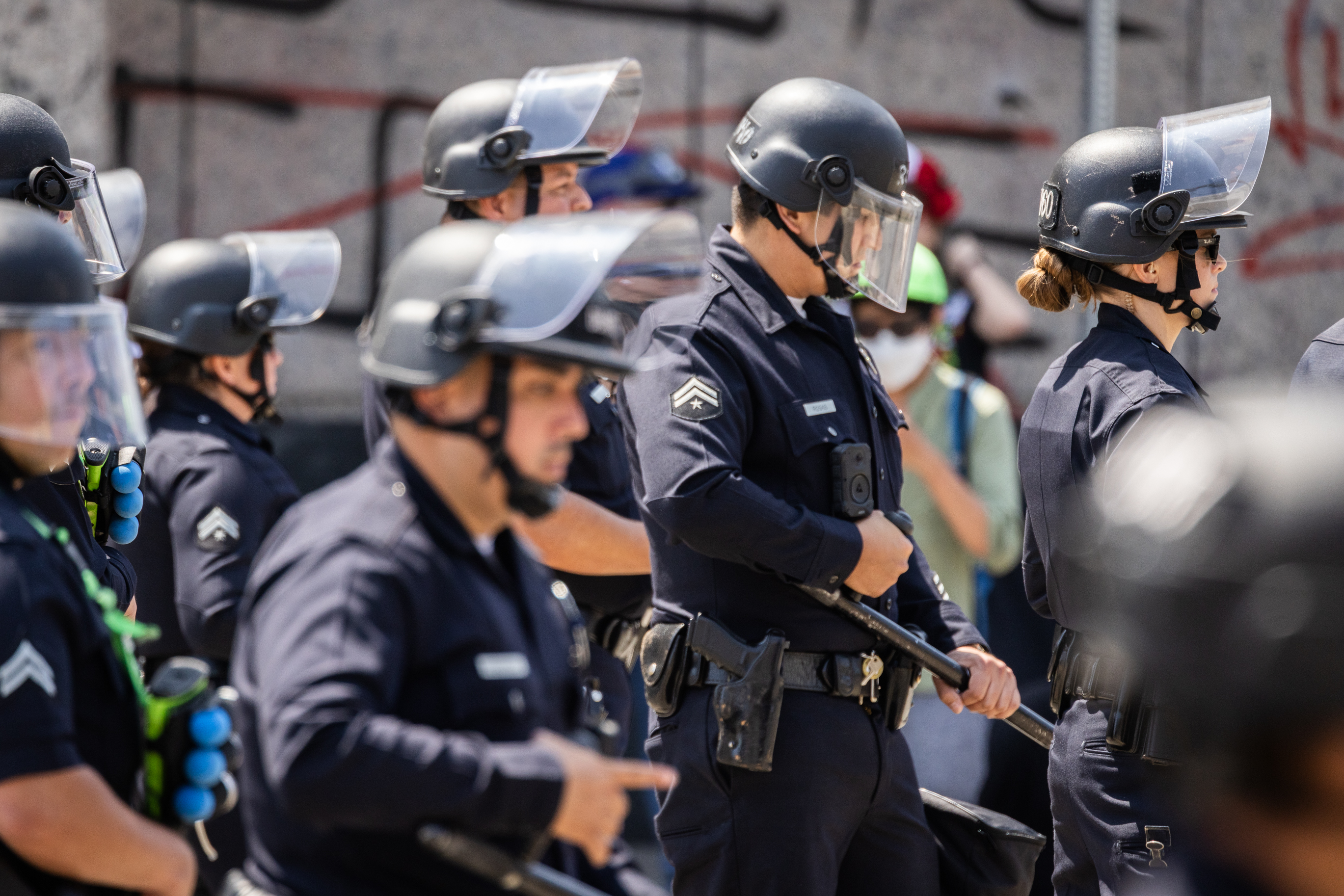 Anti-ICE Protests Continue for the Fifth Day in Downtown Los Angeles ...