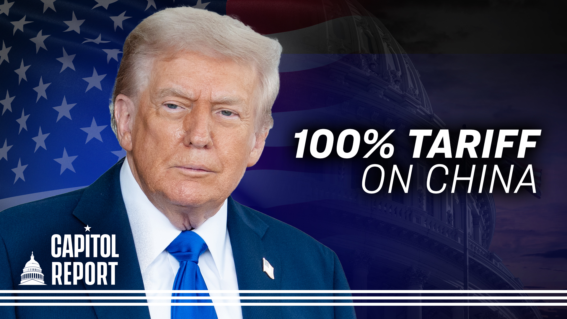 Trump: 100 Percent Tariff on China and Export Controls on Critical Software; Federal Worker ...