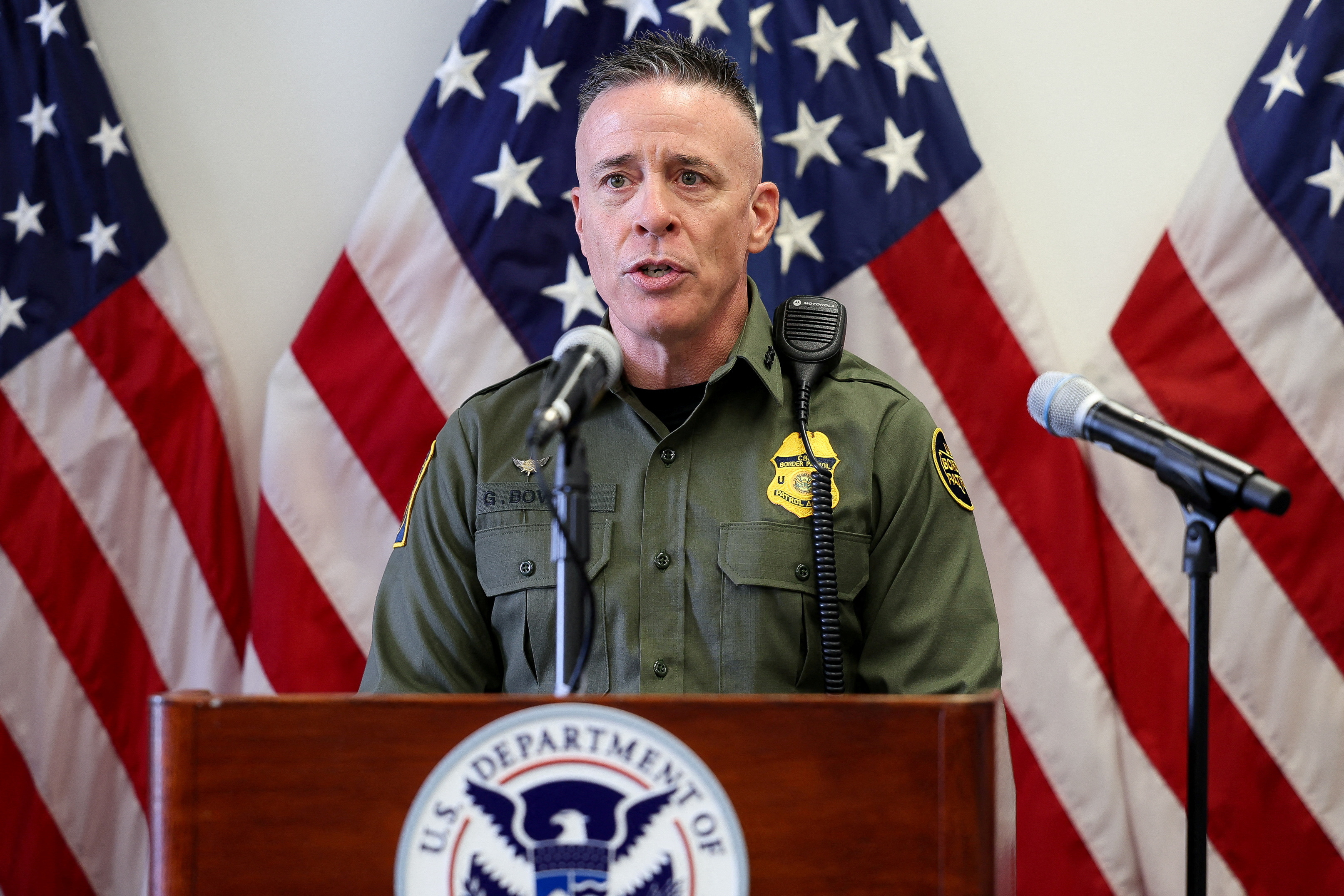 Border Patrol Commander at Large Holds News Conference in Minneapolis ...