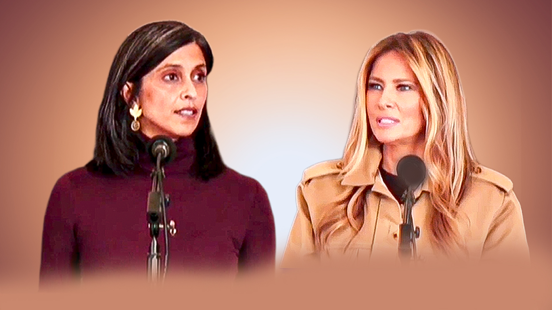 First Lady Melania Trump and Second Lady Usha Vance Deliver Remarks to ...