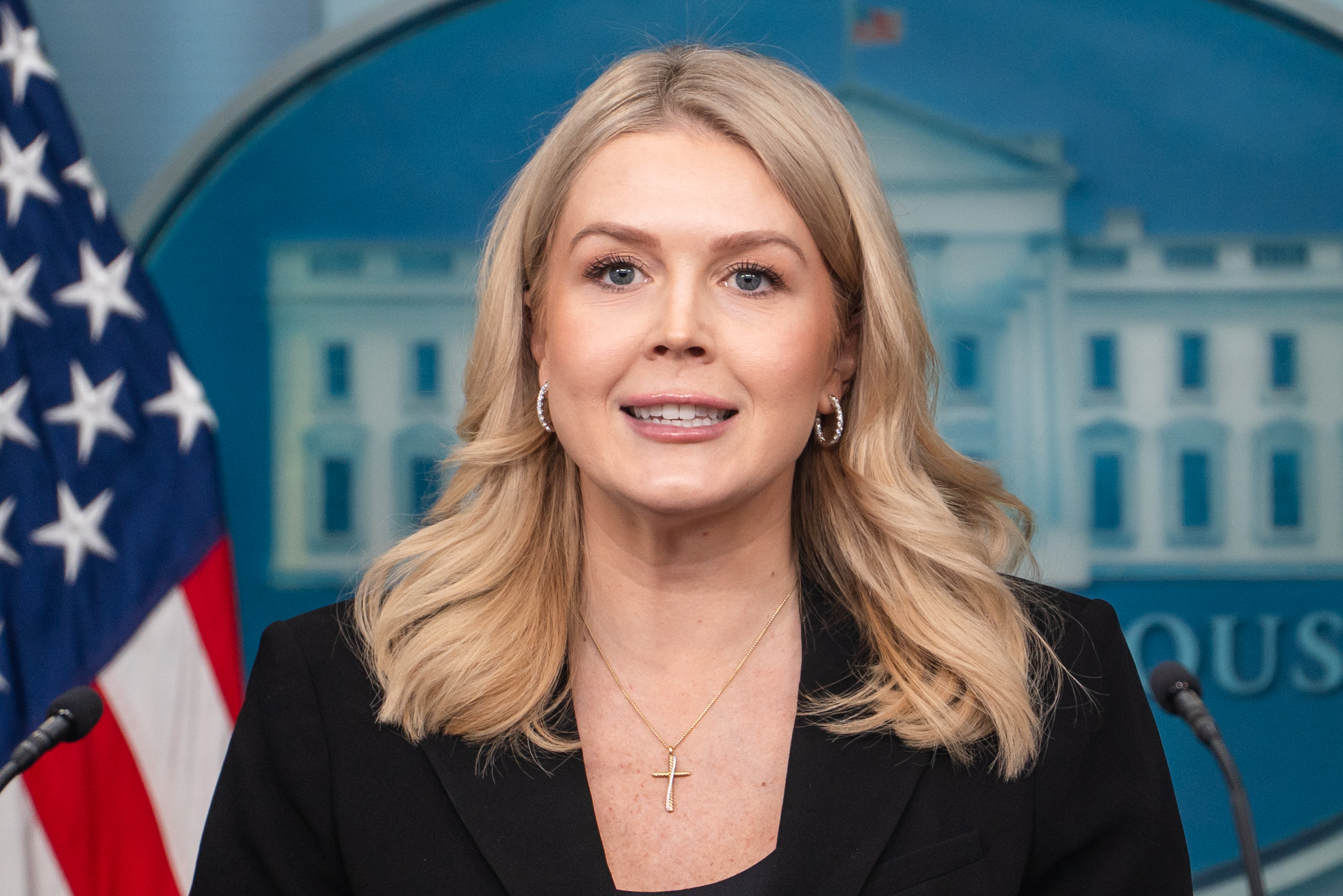 White House Press Secretary Karoline Leavitt Speaks at the White House ...